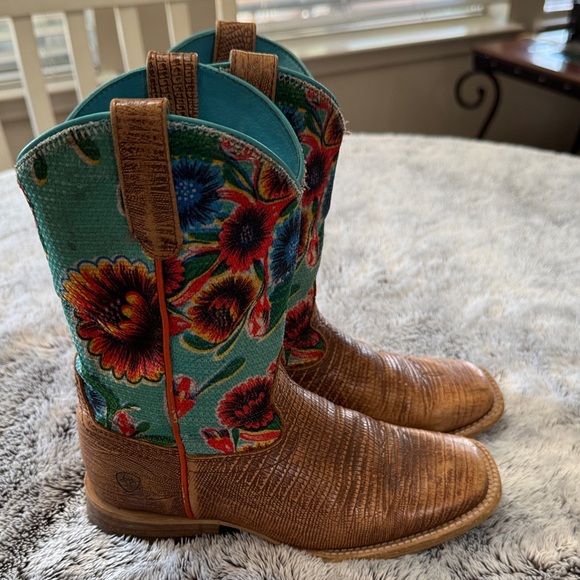 Ariat | Shoes | Arita Kids Girls 3 Weatern Cowgirl Cowboy Boots Leather ...